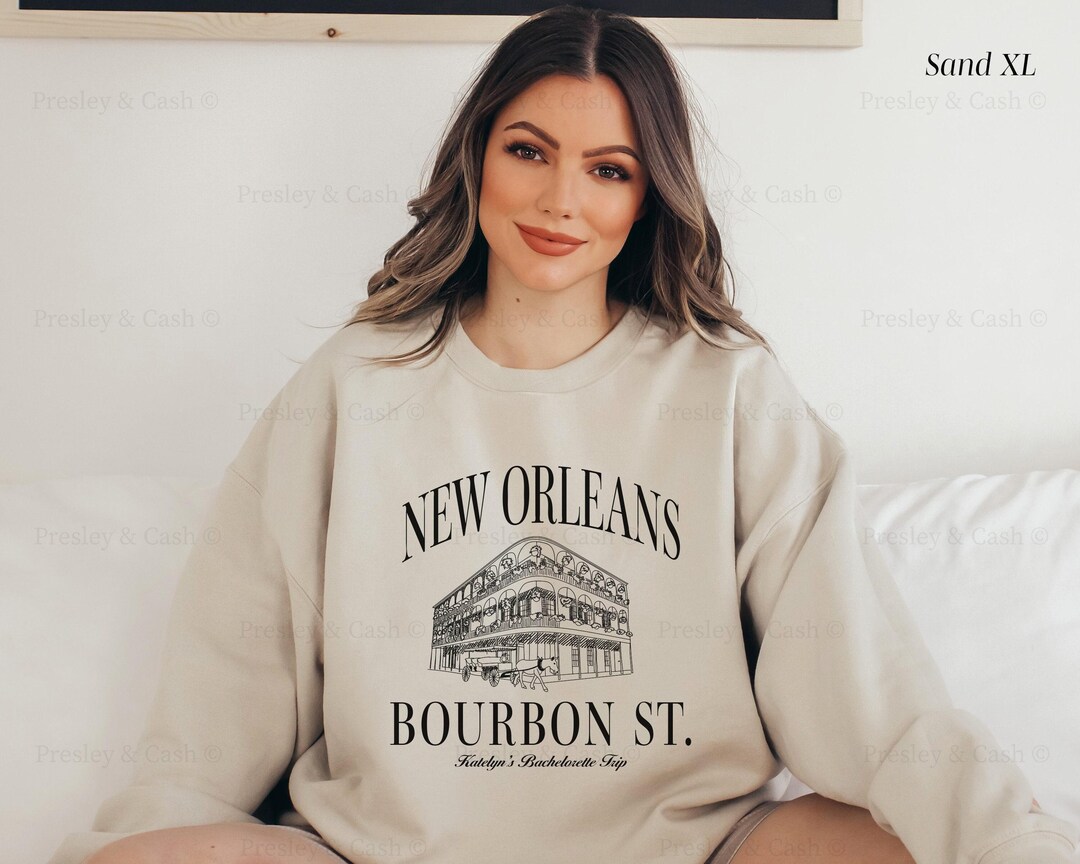 New Orleans Bachelorette Sweatshirt NOLA Bachelorette Crewneck Custom ...