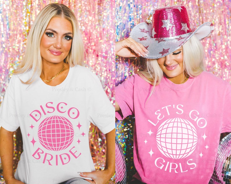 Disco Bachelorette Shirts Custom Bride's Last Disco Shirt - Etsy