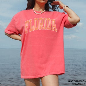 Comfort Colors Florida Shirt Oversized Florida Graphic Tee Trendy Beach ...