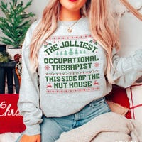 Occupational Therapy Christmas Sweatshirt, OT Christmas Cake Sweater ...