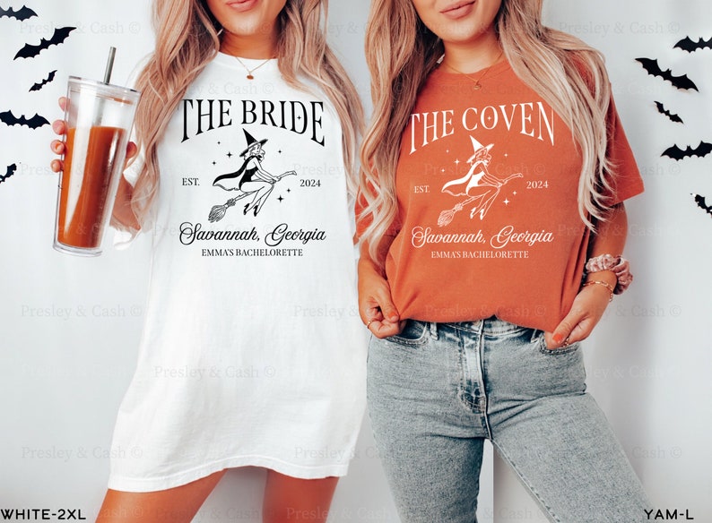 Witchy Bachelorette Shirt Bride's Coven Shirts Halloween Bachelorette ...