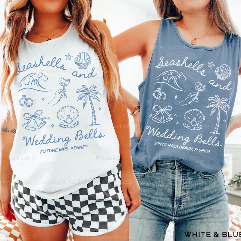 Seashells and Wedding Bells Tank - Etsy
