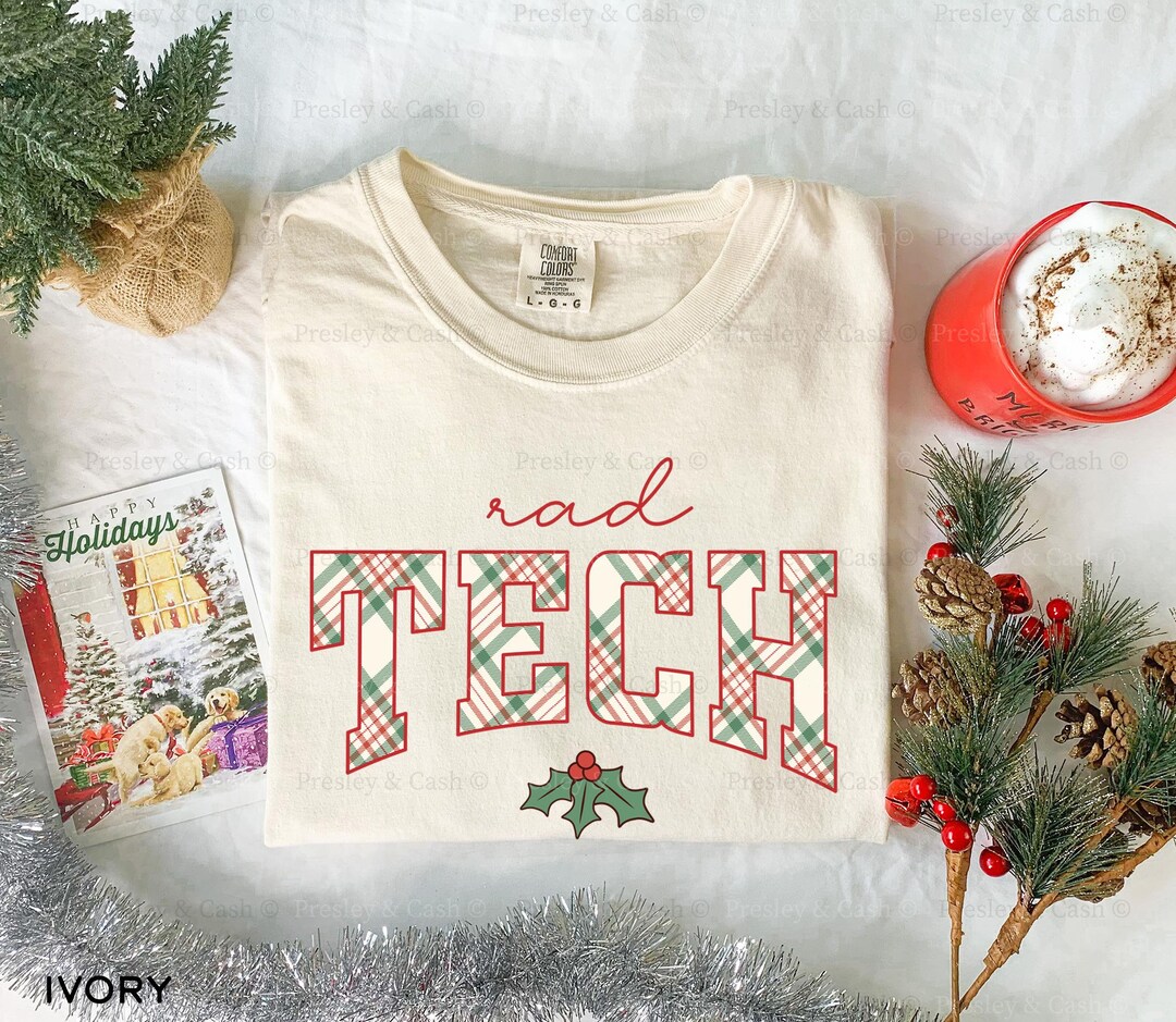 Christmas Rad Tech Shirt Holiday Radiology Tech Shirt Medical Imaging ...