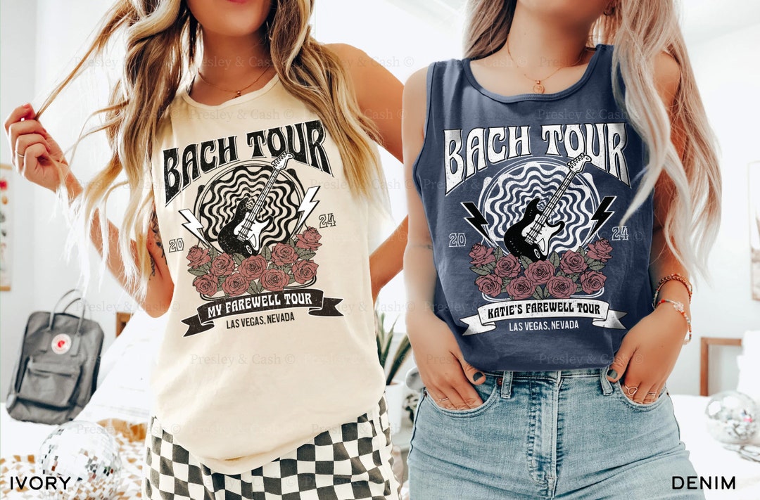 Rock and Roll Bachelorette Tanks Bach Tour Tank Top Custom Band Merch ...