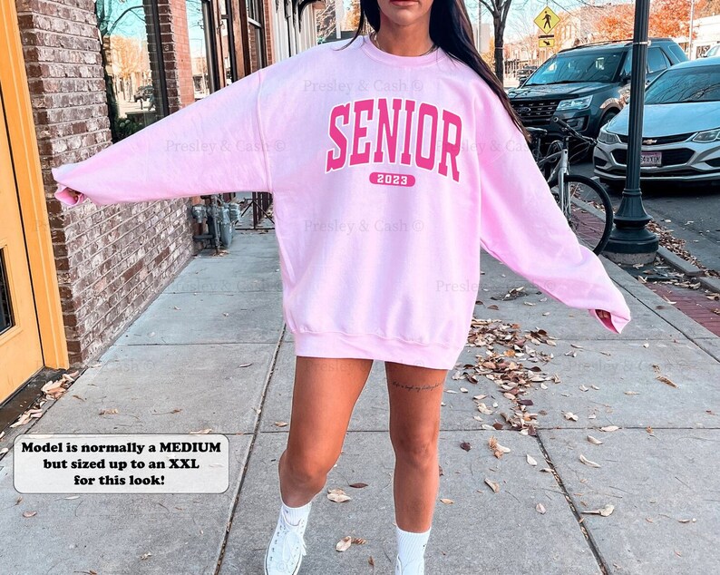 Preppy Senior Sweatshirt Senior 2023 Crewneck Teenage Girl - Etsy