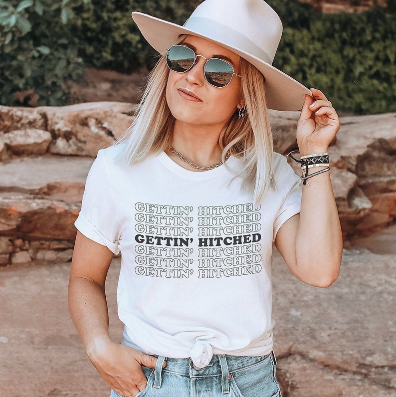 Gettin Hitched Shirt Bachelorette Party Tee Wedding Weekend - Etsy