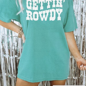 Getting Hitched Getting Rowdy Shirts Nashville Bachelorette Party Shirt ...