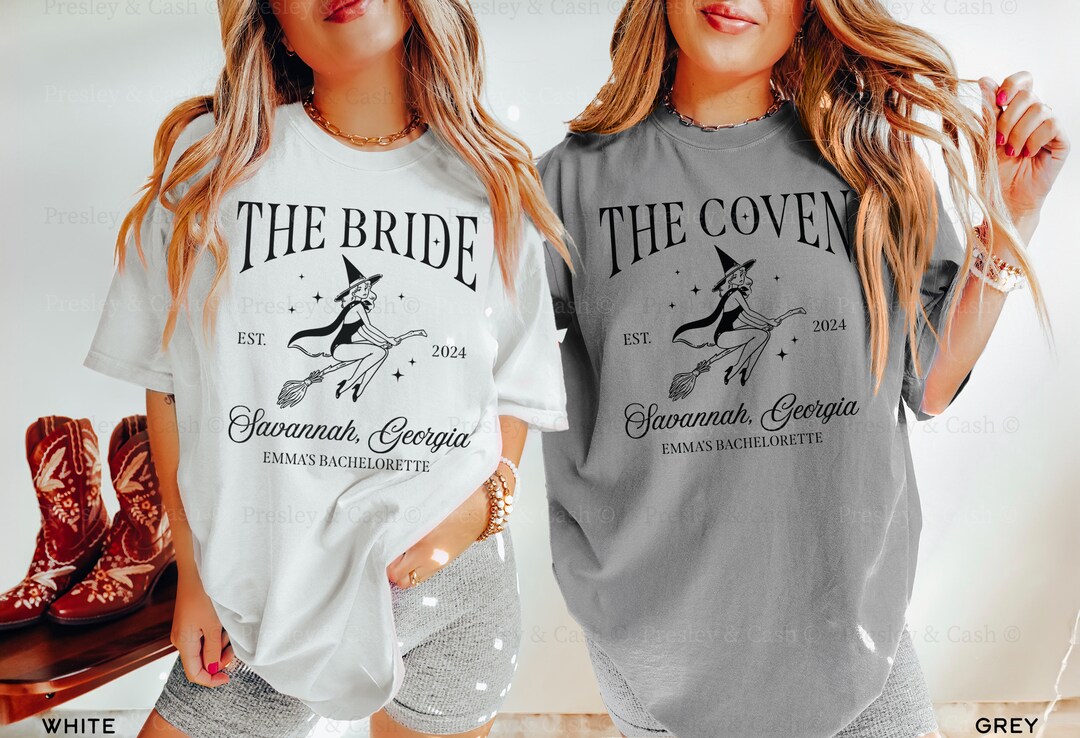 Witchy Bachelorette Shirt Bride's Coven Shirts Halloween Bachelorette ...