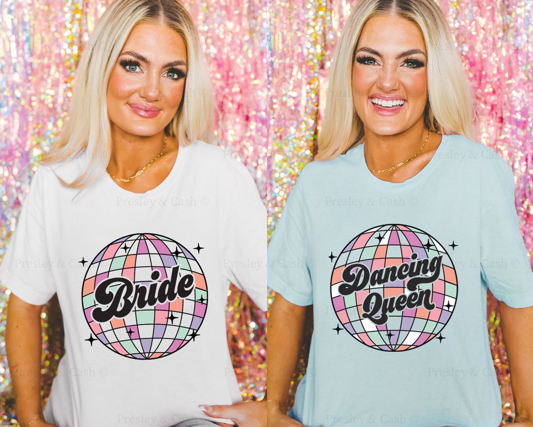 Disco Bachelorette Shirts Dancing Queen Shirt Custom Bride's Last Disco ...