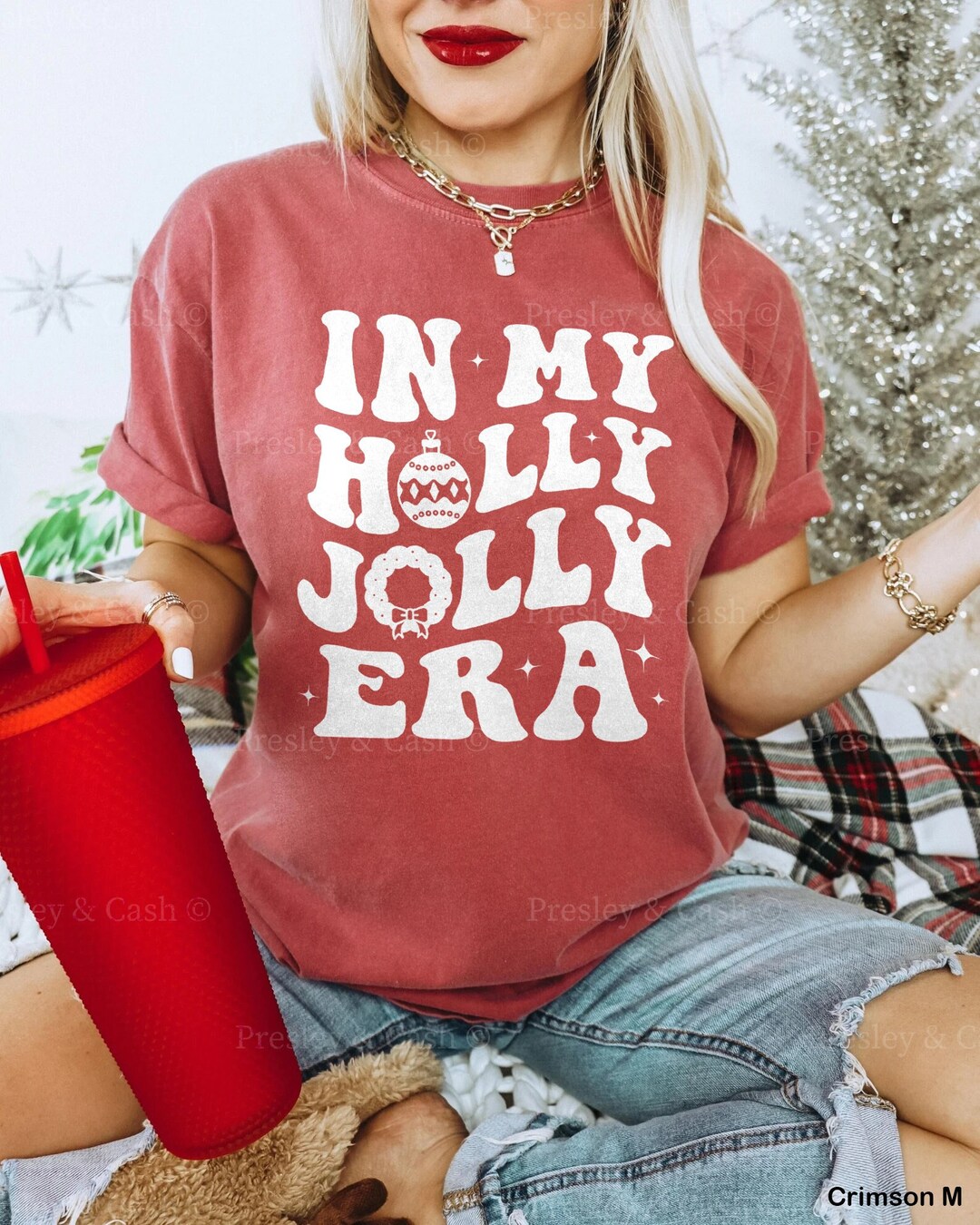 Holly Jolly Shirt in My Holly Jolly Era Shirt Comfort Colors Shirt ...