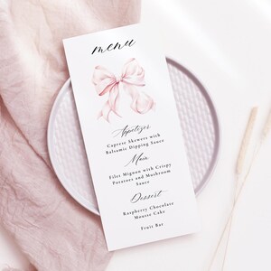 Pink Bow Baby Shower Welcome Sign Editable Canva Template Pink Coquette ...