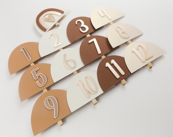 Boho Monthly Banner | Etsy