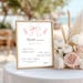 Pink Bow Bottle Service Menu Canva Template Baby Shower Mocktail Bar ...