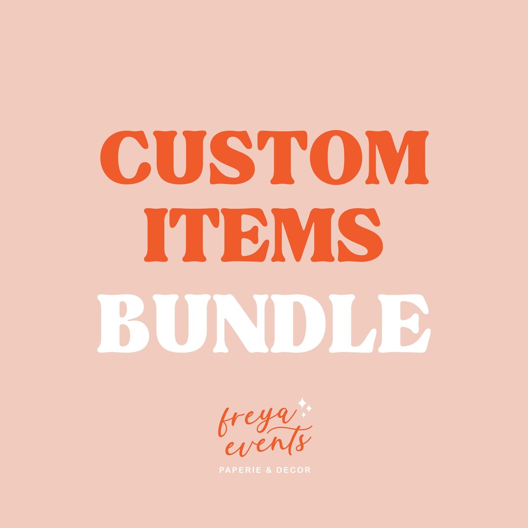 Custom Add-on Items - NEW DESIGN Bundle - Etsy
