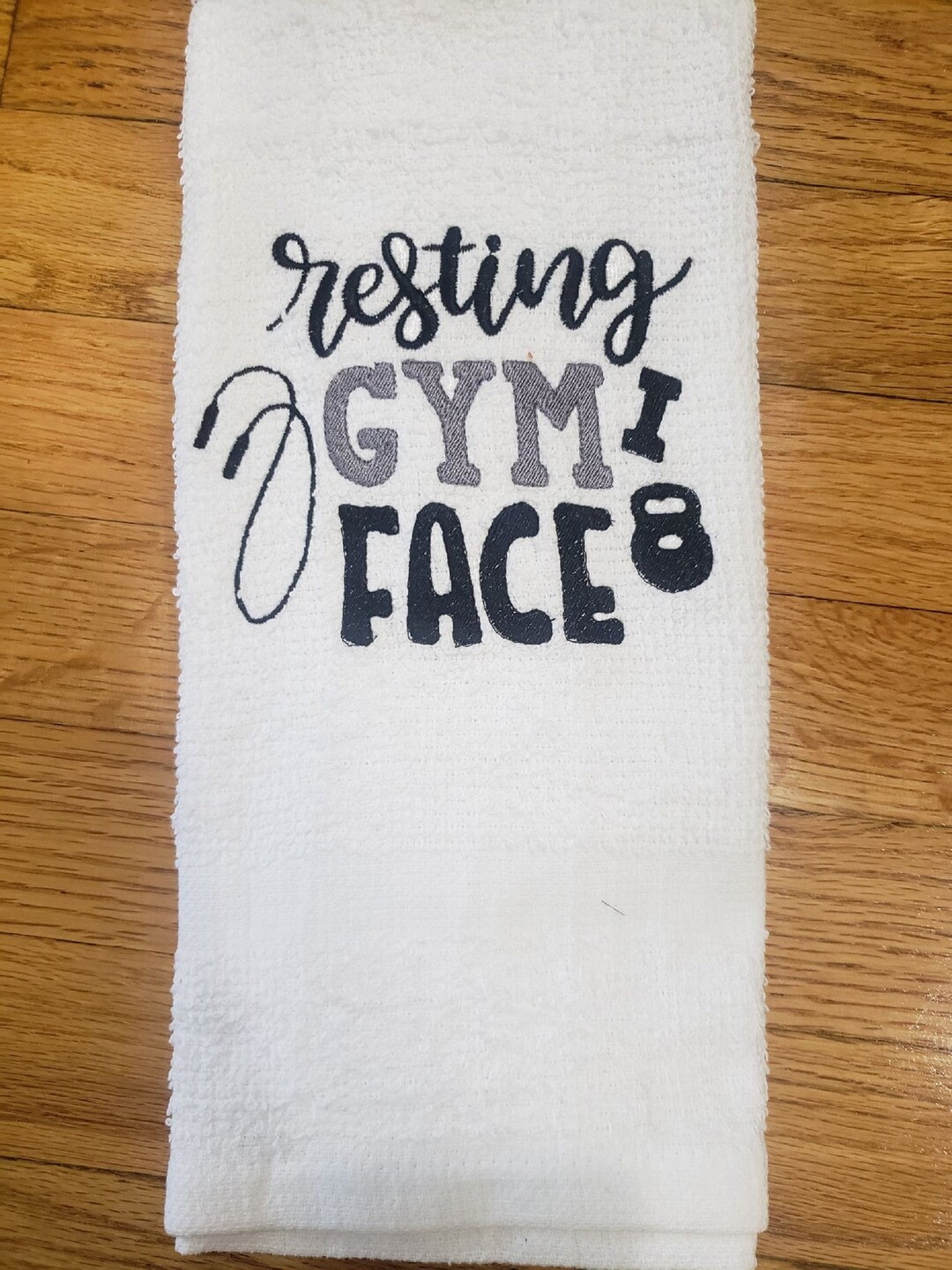 Resting Gym Face, Gym Towel, Motivational Gifts, Custom Towels - Etsy
