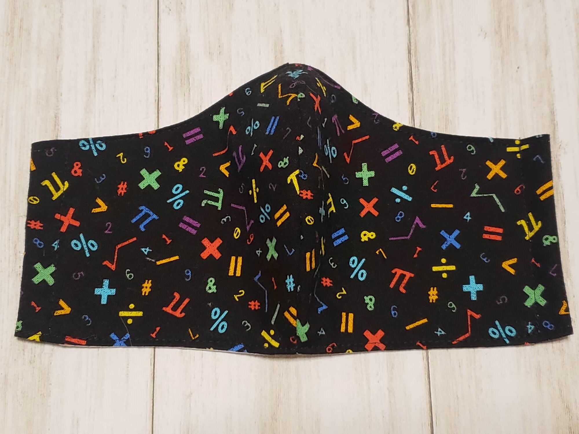 Math Symbols Kids Fitted Face Mask. fitted kids face mask WITH - Etsy ...