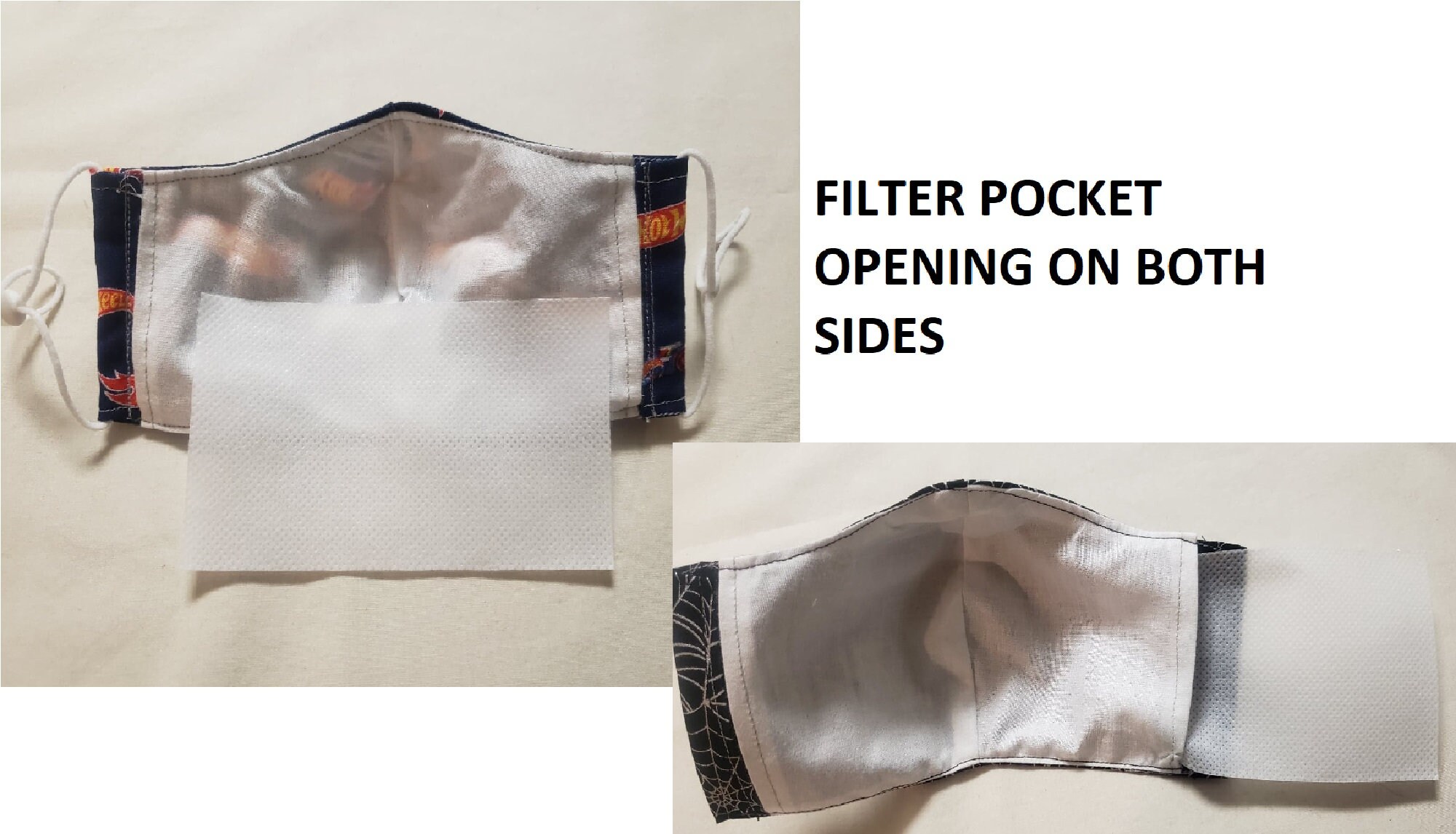 Little Cars Face Mask for Boys, Fitted Kids Face Mask WITH Filter ...