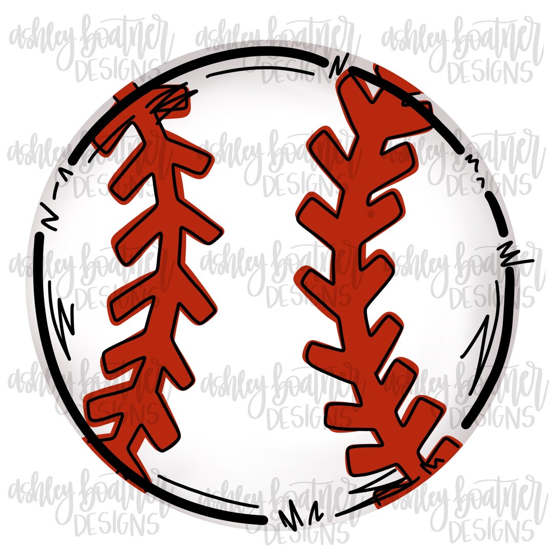 Baseball Sublimation Design | Hand Drawn PNG | Digital Download ...