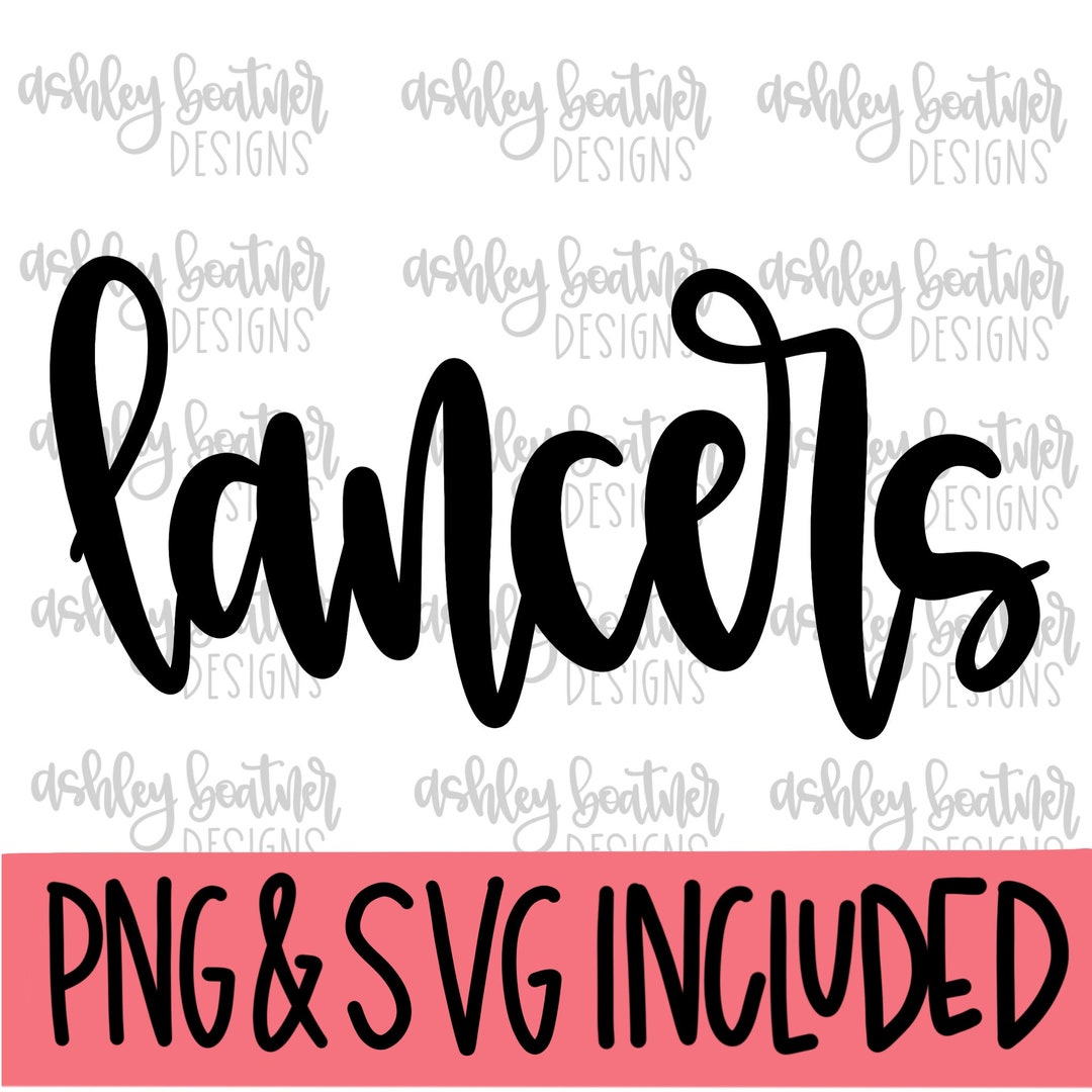 Lancers Mascot Hand Lettered Design PNG SVG | Football | Mascot SVG ...