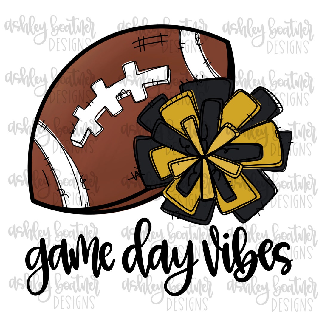 Game Day Vibes Sublimation Design | Football PNG Digital Download ...