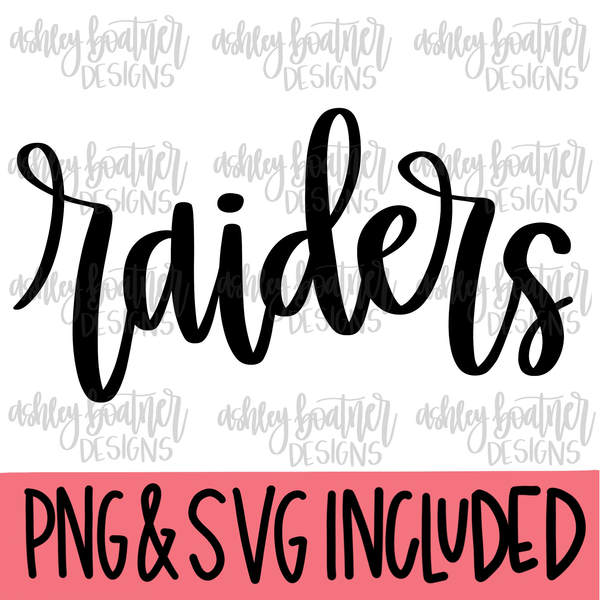 Raiders Mascot Hand Lettered Design Football SVG Mascot - Etsy