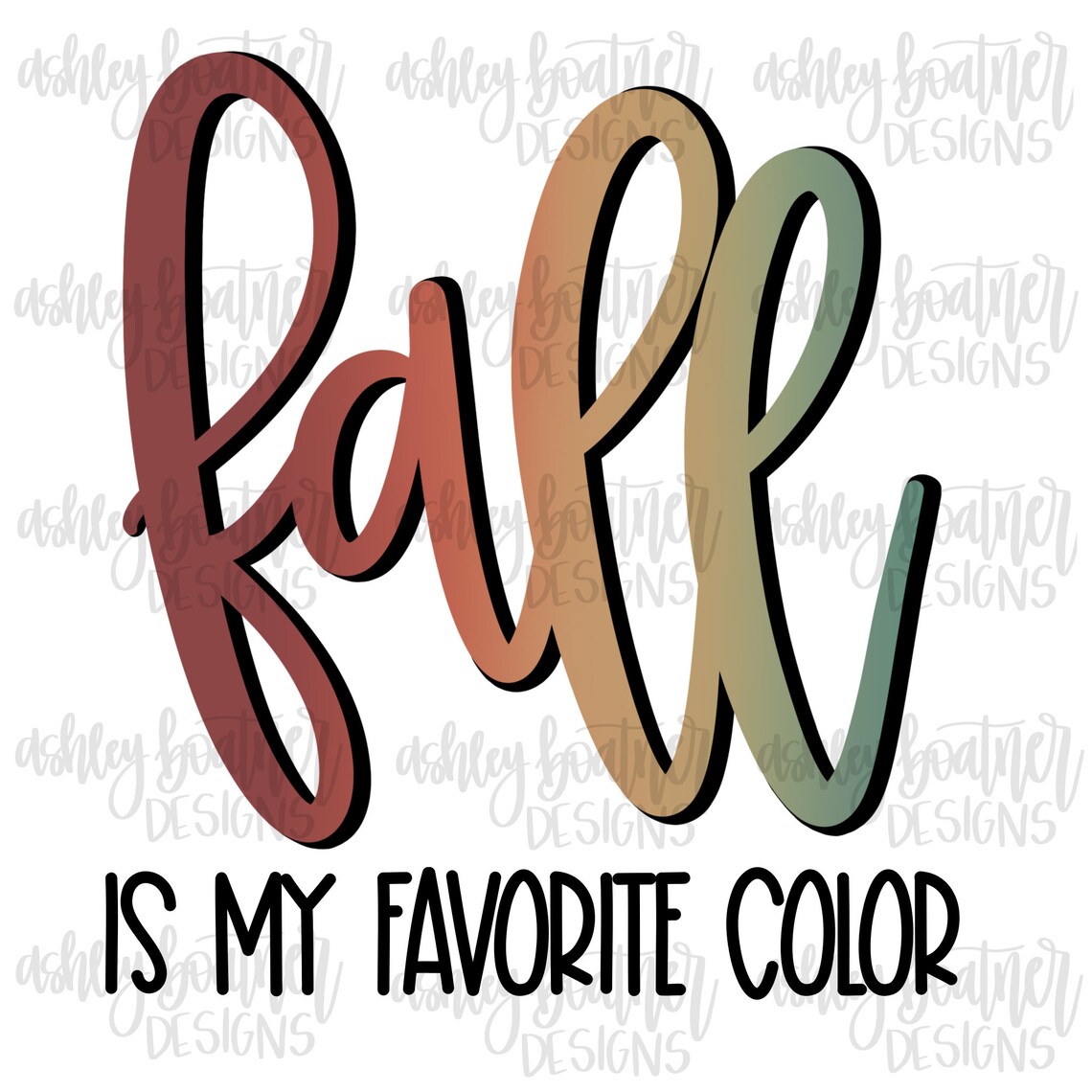 Fall is My Favorite Color PNG Hand Drawn Sublimation Design - Etsy