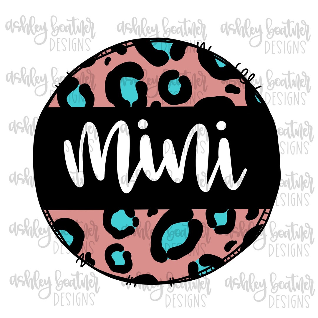 Mini Spring Leopard Print Sublimation Design | Mother's Day PNG | Mom ...