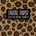 Leopard Print Digital Paper PNG Design Hand Drawn Digital | Etsy