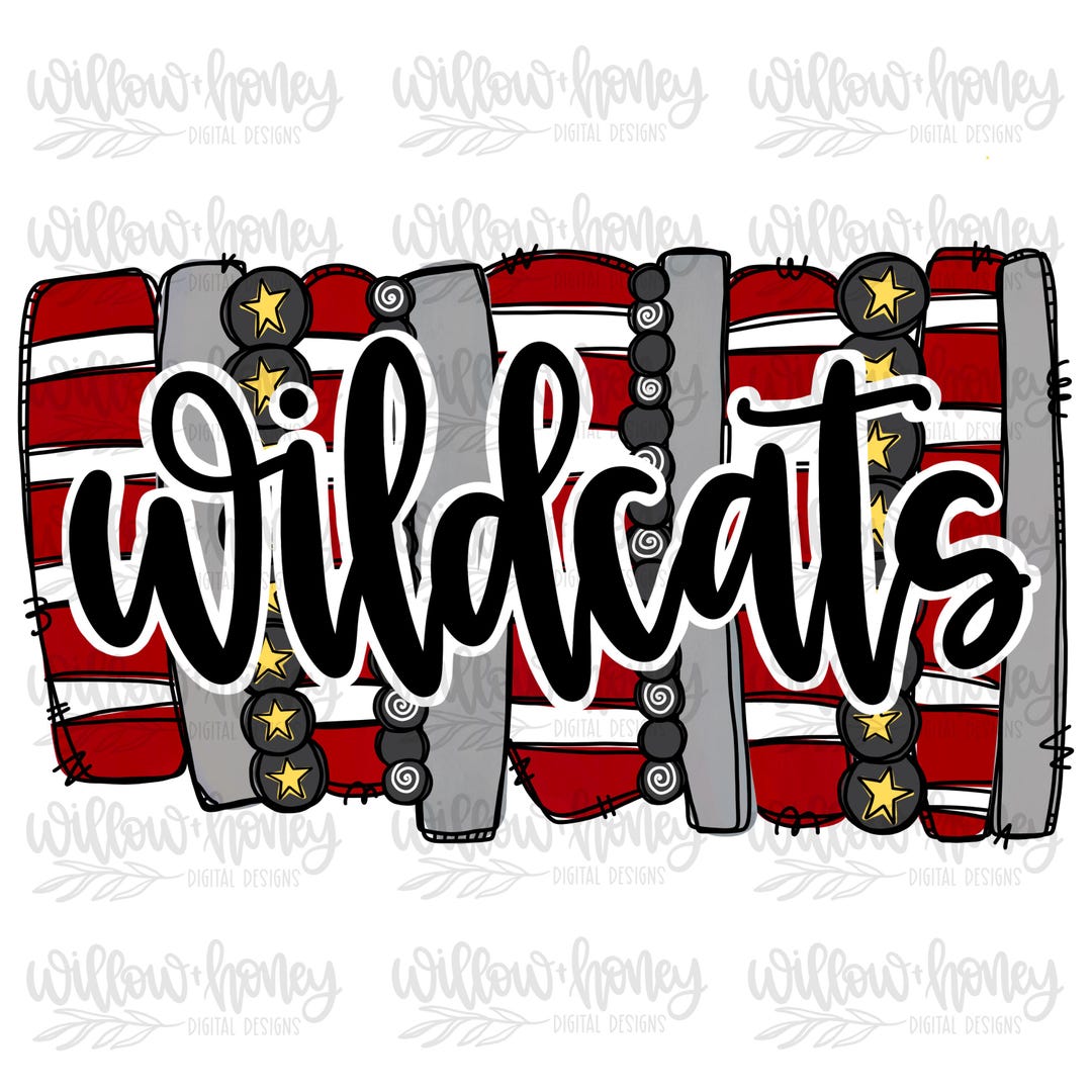 Wildcats Mascot PNG | School Spirit Digital Design for Sublimation ...