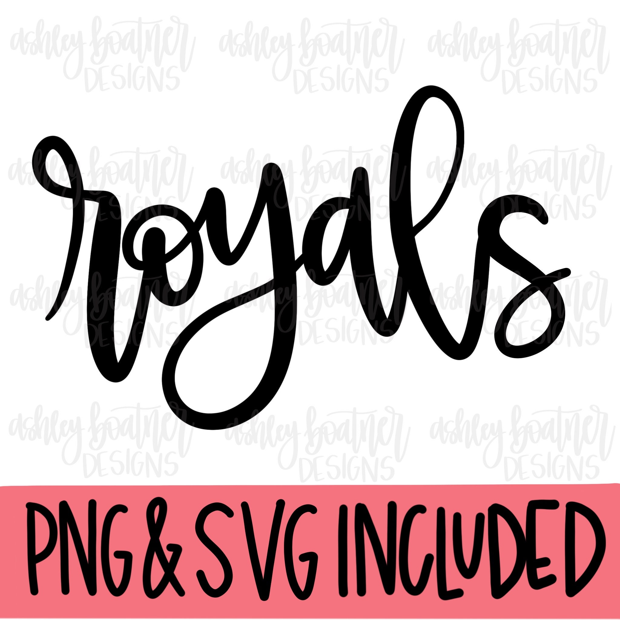 Royals Mascot Hand Lettered Design | Football SVG | Mascot SVG Download ...