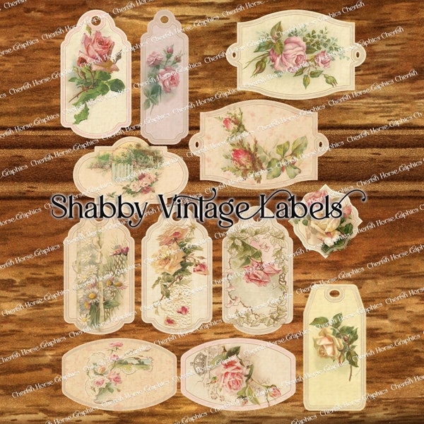 Shabby Chic Labels - Etsy