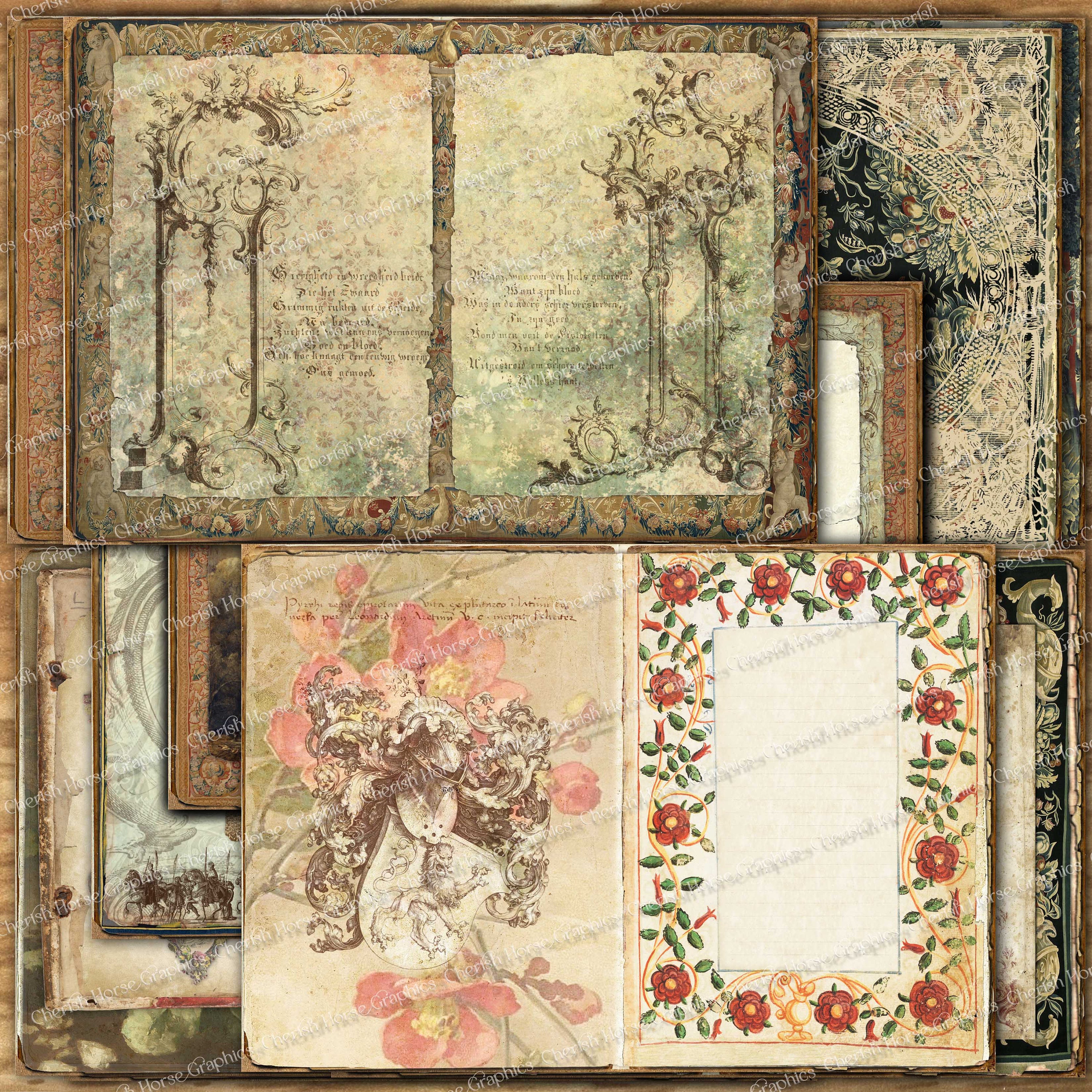 Kings and Kingdoms Junk Journal Kit – Printable 5x7 Collage Pages ...