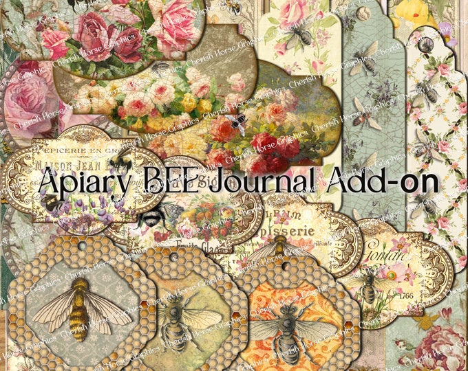 The Apiary BEE Add-on Kit Instant Download Printable Digital Collage ...