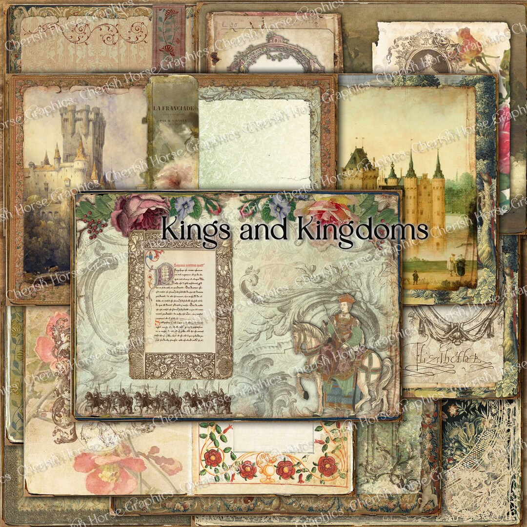 Kings and Kingdoms Junk Journal 5x7 Kit - Instant Download Printable ...