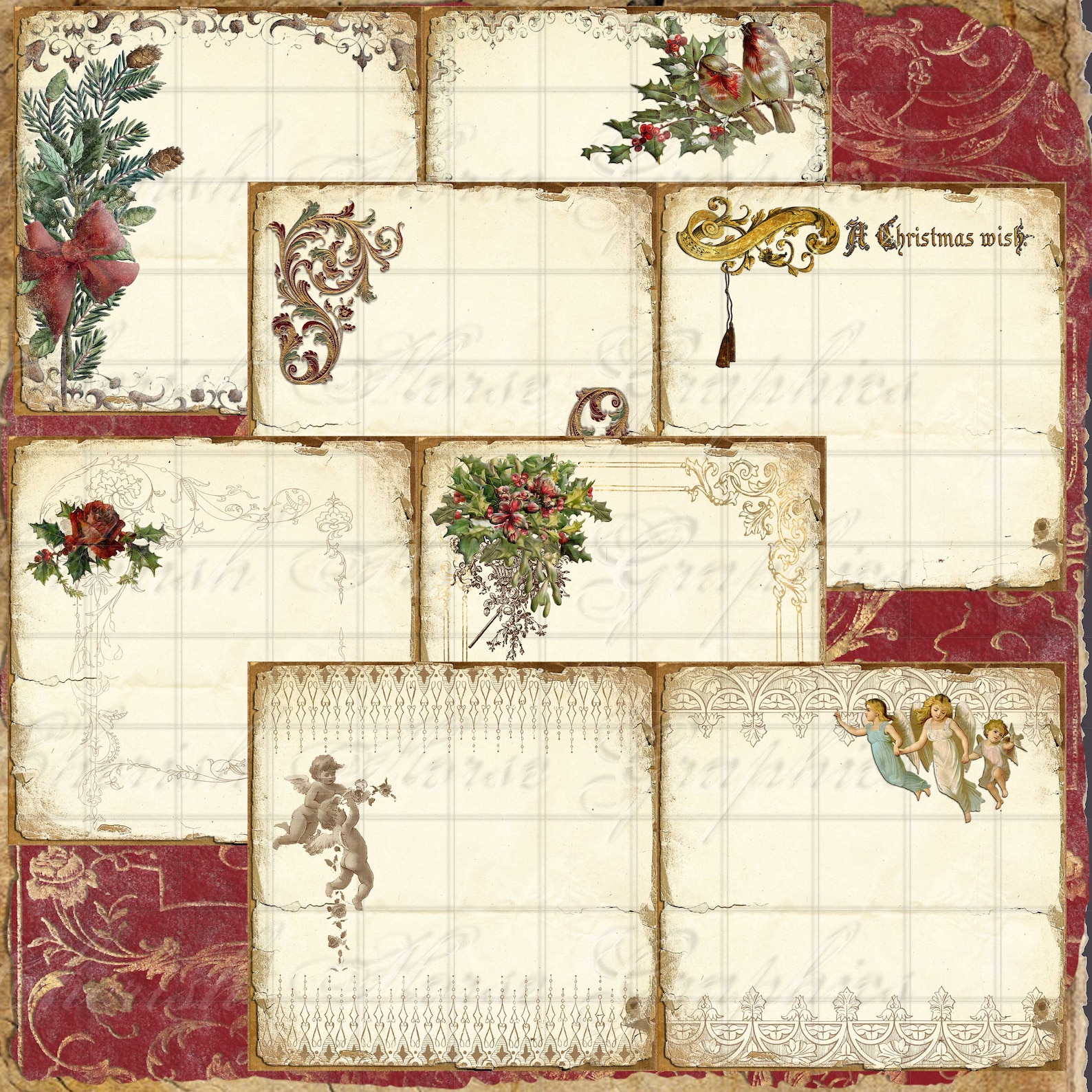 Christmas Add on Kit for Joyeux Noel Junk Journal Instant - Etsy