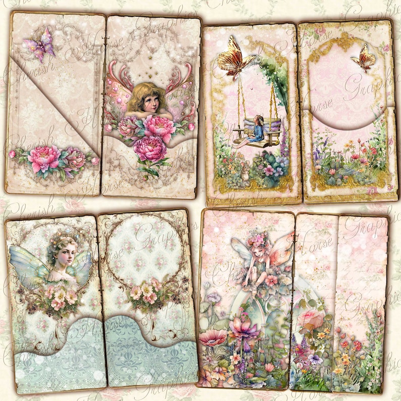 Digital Fairy Travel Notebook Journal Kit 4.375 X - Etsy