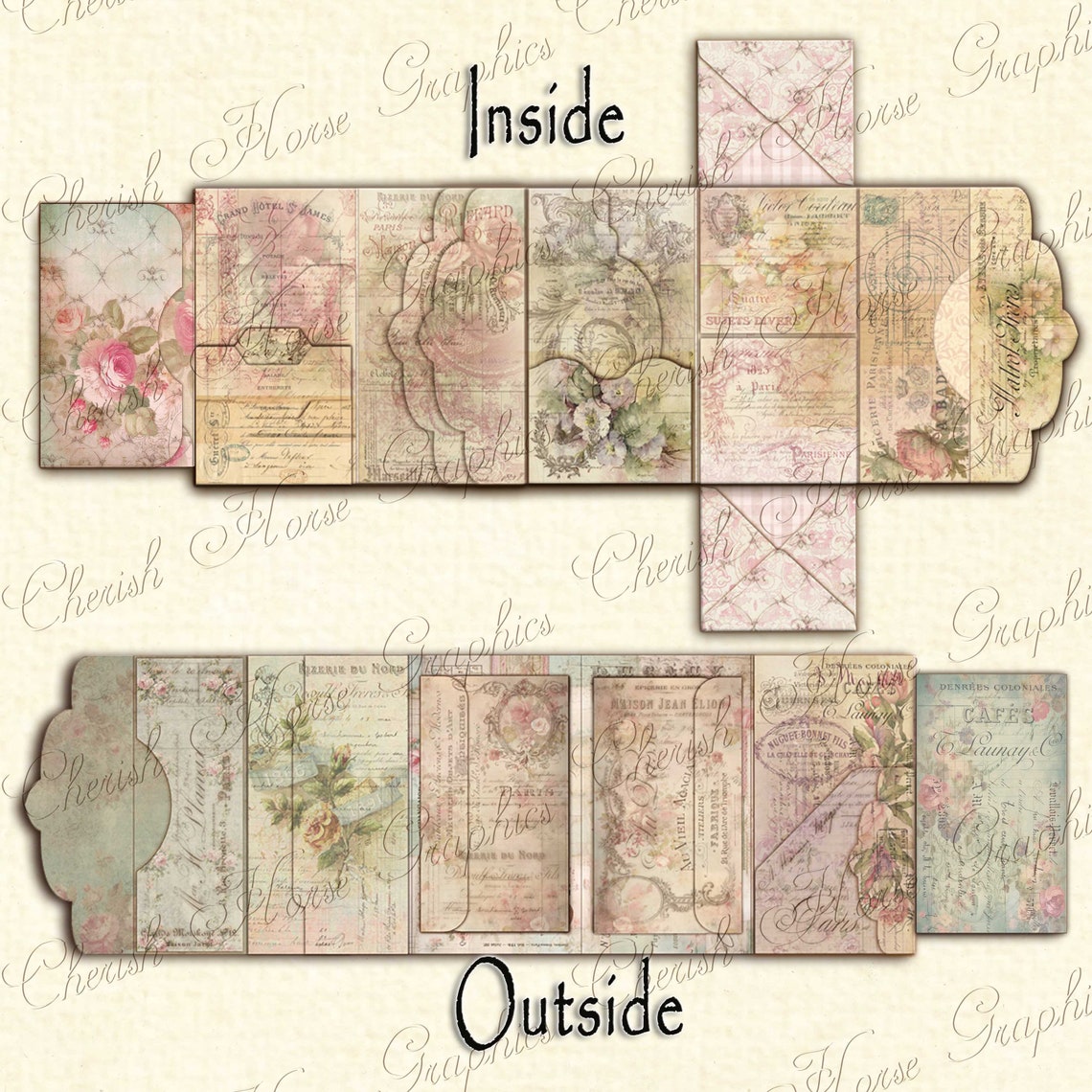 Ephemera Foldout Lapbook Kit - Instant Download Printable Digital ...