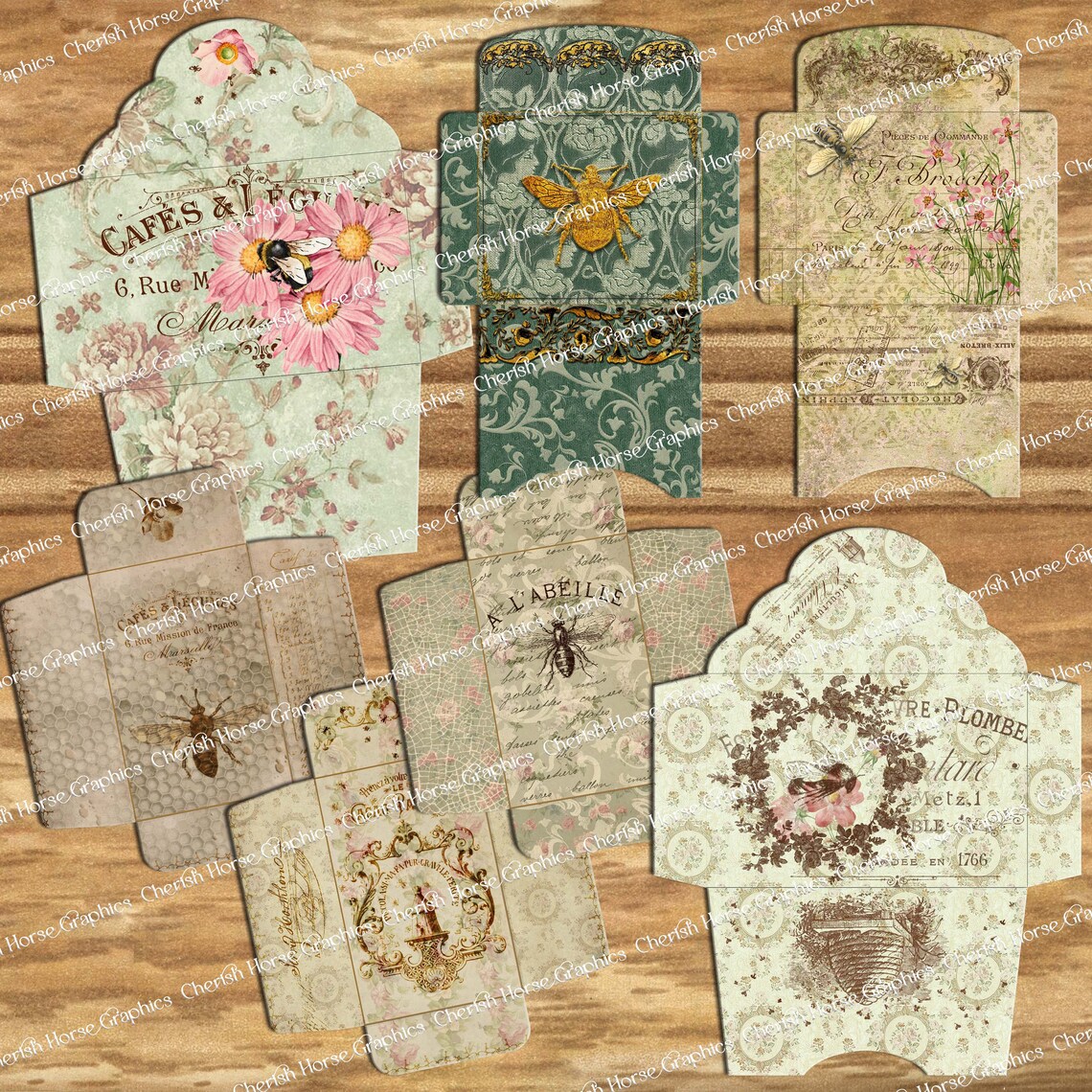 The Apiary BEE Add-on Kit - Instant Download Printable Digital Collage ...
