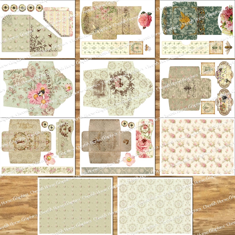 The Apiary BEE Add-on Kit - Instant Download Printable Digital Collage ...