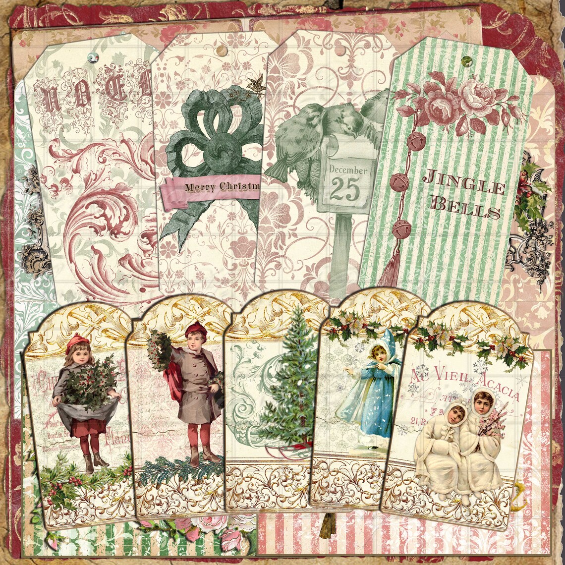 Christmas Add on Kit for Joyeux Noel Junk Journal Instant - Etsy