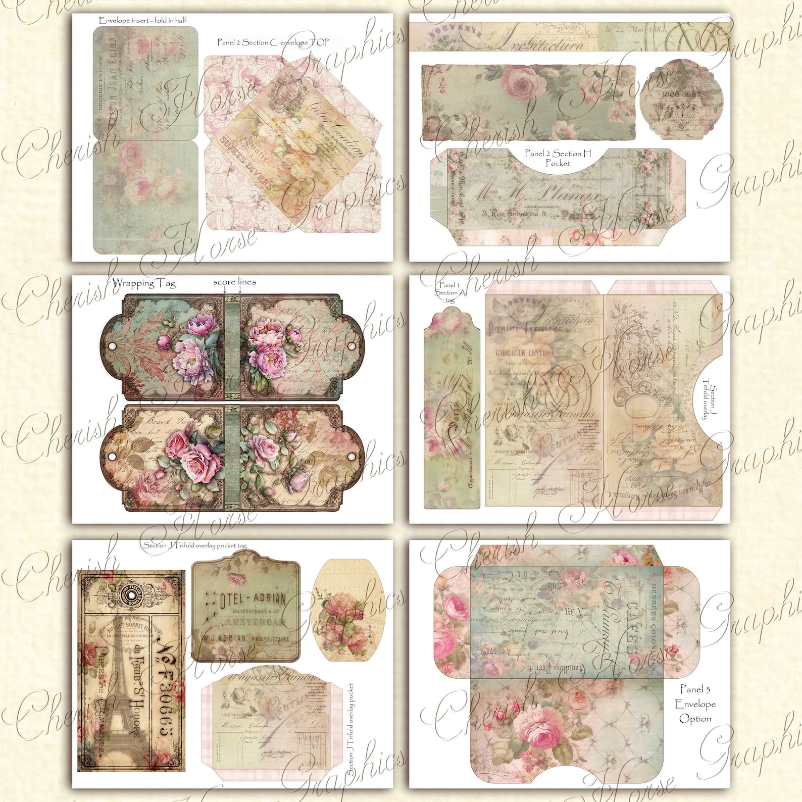 Ephemera Foldout Lapbook Kit - Instant Download Printable Digital ...