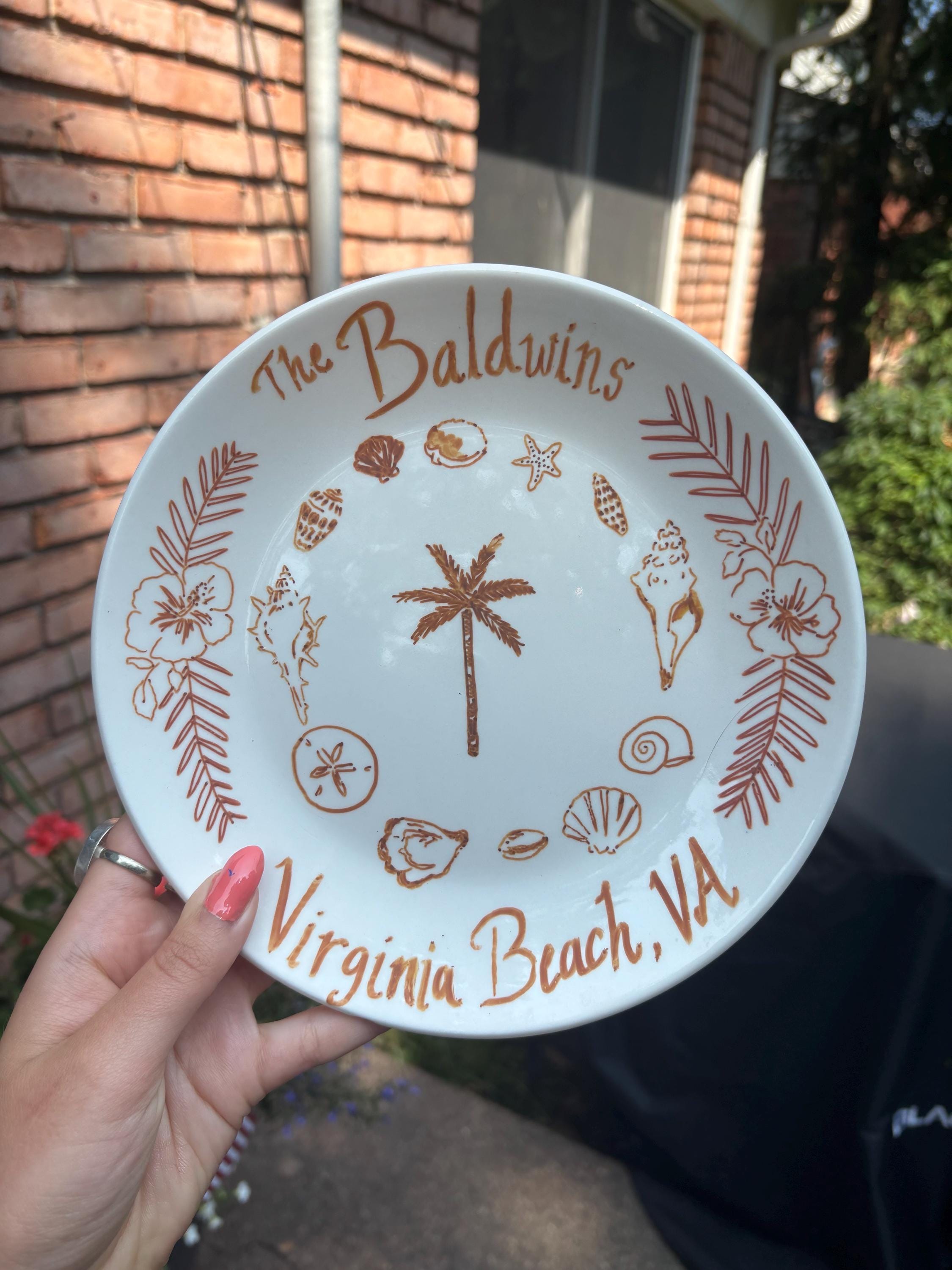 Mini Painted Custom Plate - Etsy