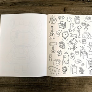 Island Living an Animal Crossing Coloring Book - Etsy