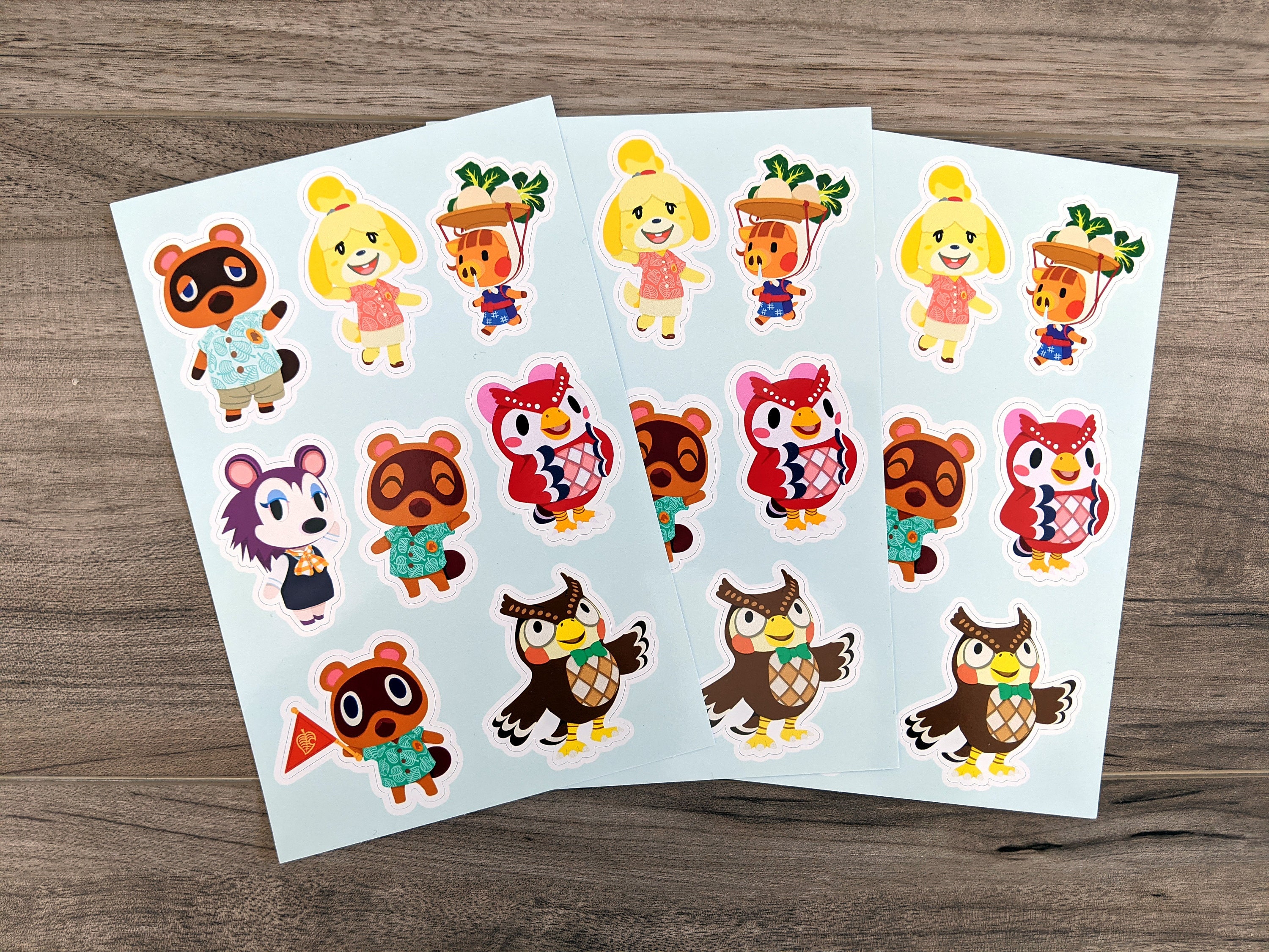 Animal Crossing NPC Sticker Sheet Waterproof Vinyl Stickers - Etsy