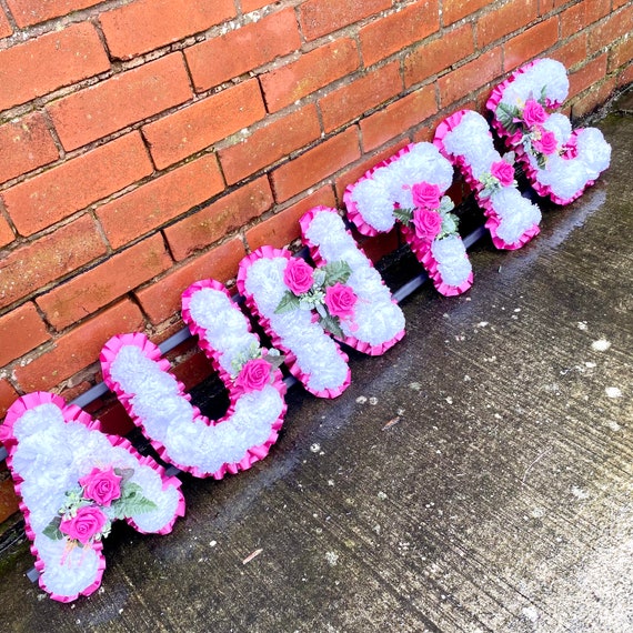 Grave Flower Letters