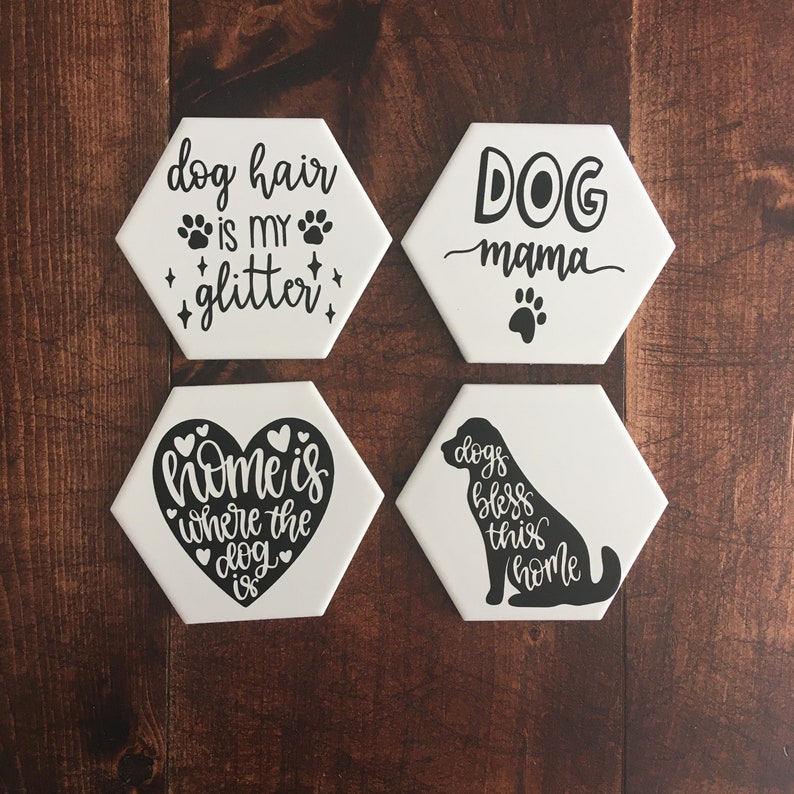 New Dog Hexagon Coasters - Etsy