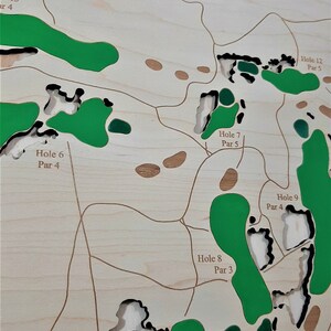 Custom Golf Course Art - Sand Valley 36" Tabletop - Etsy