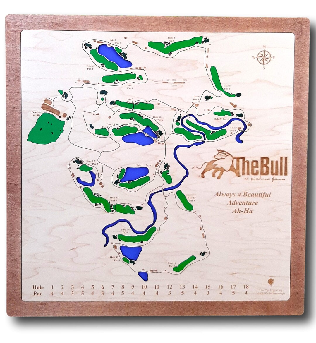 Custom Golf Course Art - the Bull - Etsy Canada