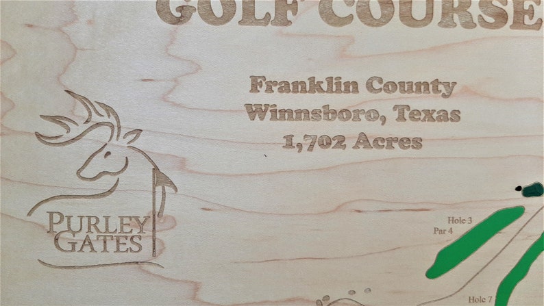 Custom Golf Course Art Purley Gates - Etsy