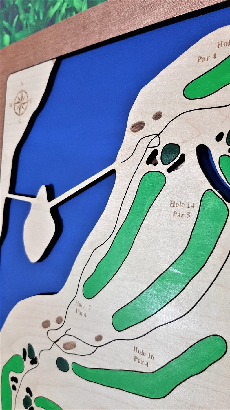 Custom Golf Course Art Bullseye - Etsy